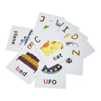 China Custom Printing Children's Learning Alphabet Cards Erasable Modern Teacher Aids for sale