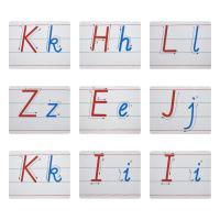 China Custom Printing Children's Learning Alphabet Cards Erasable Modern Teacher Aids for sale