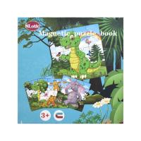 China Children Preschool Books Foldable Puzzle Game Books With Magnetic Stickers for sale
