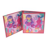 China Children Preschool Books Foldable Puzzle Game Books With Magnetic Stickers for sale