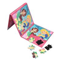 China Children Preschool Books Foldable Puzzle Game Books With Magnetic Stickers for sale