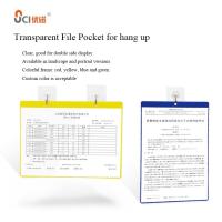 China Transparent PVC Wall Mounted Document Holder Magnetic Pocket Folders PH01 Dustproof for sale