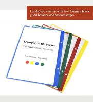 China Transparent PVC Wall Mounted Document Holder Magnetic Pocket Folders PH01 Dustproof for sale