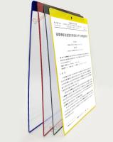China Transparent PVC Wall Mounted Document Holder Magnetic Pocket Folders PH01 Dustproof for sale