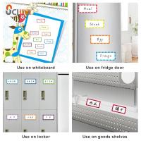 China Colorful Magnetic Whiteboard Sticker Self Adhesive Dry Erase Notes Index Cards Reusable for sale