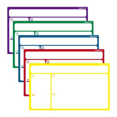 China Dry Erase Magnetic Whiteboard Sticker Kanban Board Cards Custom Design for sale