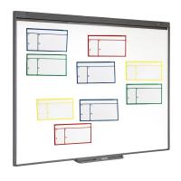 China Dry Erase Magnetic Whiteboard Sticker Kanban Board Cards Custom Design for sale