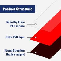 China Colored  Writable Magnetic Whiteboard Stickers Dry Erase Magnetic Labels SGS for sale