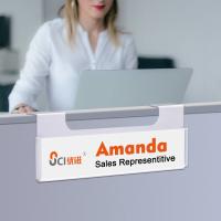 China Magnetic Double Sidesd Display Cubicle Name Holder waterproof for sale