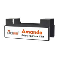 China Magnetic Double Sidesd Display Cubicle Name Holder waterproof for sale