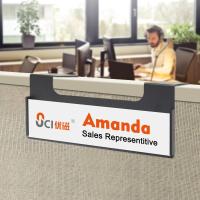 China Magnetic Double Sidesd Display Cubicle Name Holder waterproof for sale