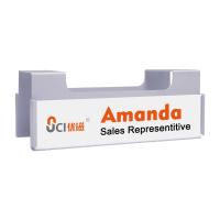 China Magnetic Double Sidesd Display Cubicle Name Holder waterproof for sale