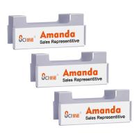 China Magnetic Double Sidesd Display Cubicle Name Holder waterproof for sale