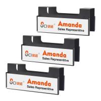 China Magnetic Double Sidesd Display Cubicle Name Holder waterproof for sale