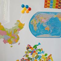 China A3 A4 Kids Puzzle Games Magnetic Map EVA Puzzle Set Custom World Country for sale