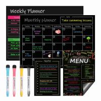 China Removable Weekly Monthly Whiteboard Magnetic Calendar Planner Set Reusable A5 A3 for sale
