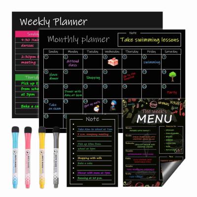 China Removable Weekly Monthly Whiteboard Magnetic Calendar Planner Set Reusable A5 A3 for sale