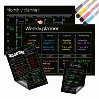China Removable Weekly Monthly Whiteboard Magnetic Calendar Planner Set Reusable A5 A3 for sale