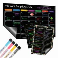 China Removable Weekly Monthly Whiteboard Magnetic Calendar Planner Set Reusable A5 A3 for sale