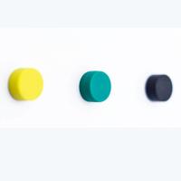 China Whiteboard Magnetic Button Colorful Round Magnetic Button Fridge Magnets for sale