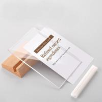 China Acrylic Tabletop Photo Frames With Wood Stand For Libraries Restaurants for sale