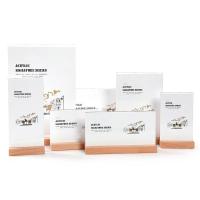 China Acrylic Tabletop Photo Frames With Wood Stand For Libraries Restaurants for sale