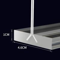 China Hospitals Odorless Tabletop Photo Frames T Shape Clear Acrylic Sign Holder for sale