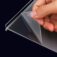 China Hospitals Odorless Tabletop Photo Frames T Shape Clear Acrylic Sign Holder for sale