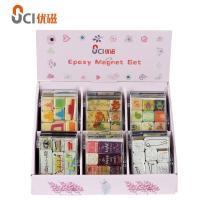 China Home School Magnetic Souvenir Acrylic And Epoxy Magnet Set Waterproof for sale