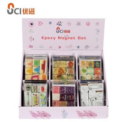 China Home School Magnetic Souvenir Acrylic And Epoxy Magnet Set Waterproof for sale