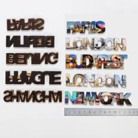 China Custom Logo Magnetic Souvenir Silk Printing MDF Wood Fridge Magnets for sale
