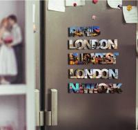 China Custom Logo Magnetic Souvenir Silk Printing MDF Wood Fridge Magnets for sale