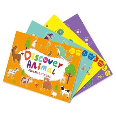 China Removable Reusable Preschool Books Children Learning Toy Eco Friendly for sale