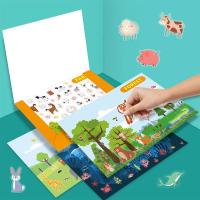 China Removable Reusable Preschool Books Children Learning Toy Eco Friendly for sale