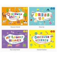 China Removable Reusable Preschool Books Children Learning Toy Eco Friendly for sale