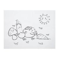 China 9.6m Dry Erase Wall Mounted Drawing Paper Roll Modern Teacher Aids for sale