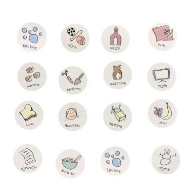 China Removable Personalized Custom Emoji Sticker Modern Teacher Aids for sale
