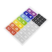 China Reusable Removable Piano Keyboard Label Stickers Printable for sale