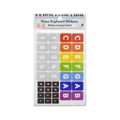 China Reusable Removable Piano Keyboard Label Stickers Printable for sale
