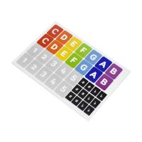 China Reusable Removable Piano Keyboard Label Stickers Printable for sale