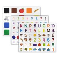 China Removable Custom Silicone Stickers Kids Early Learning Stickers Modern Teacher Aids for sale