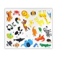 China Removable Custom Silicone Stickers Kids Early Learning Stickers Modern Teacher Aids for sale