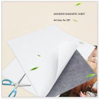 China A4 Adhesive Magnetic Sheet Custom Size Flexible Magnet Material for sale