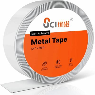 China 3m 10m Lightweight Self Adhesive Steel Tape Flexible Magnet Material OEM for sale