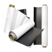 China ODM PVC White Flexible Magnetic Material Sheet Roll With Laminate PET Film for sale