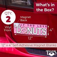 China Self Adhesive Custom Car Magnetic Bumper Stickers Flexible Magnet Material for sale