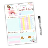 China Dry Erase Erasable Magnetic Chore Chart For Fridge Rewritable for sale