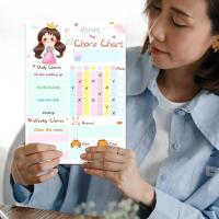 China Dry Erase Erasable Magnetic Chore Chart For Fridge Rewritable for sale