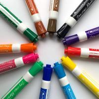 China ODM Classroom Whiteboard Marker Pens Dry Erase Chisel Tip 12 Colors for sale