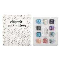 China Personalized Diy Glass Magnetic Souvenir Set Multipurpose Durable 29*8.5mm for sale